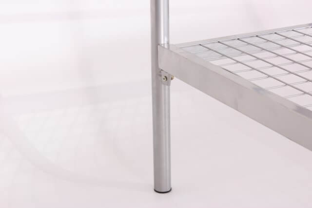 Hercules Contract Metal Bed 4 Foot Silver - Strengthened Mesh Base, Ro ...
