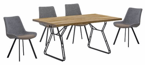 Waterloo Dining Table Natural & Black - InterDesign Boutique - Tables