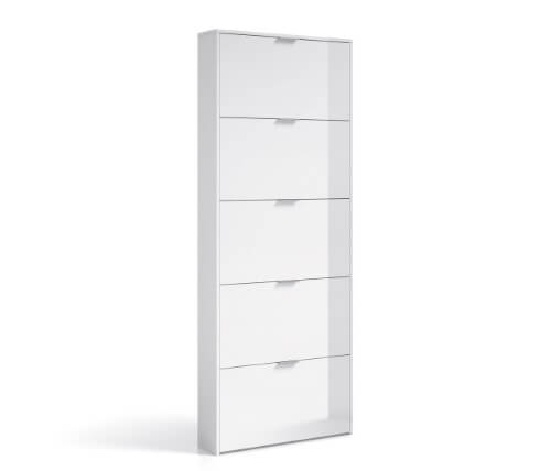 Arctic Shoe Cabinet 5 Doors White - InterDesign Boutique - Storage