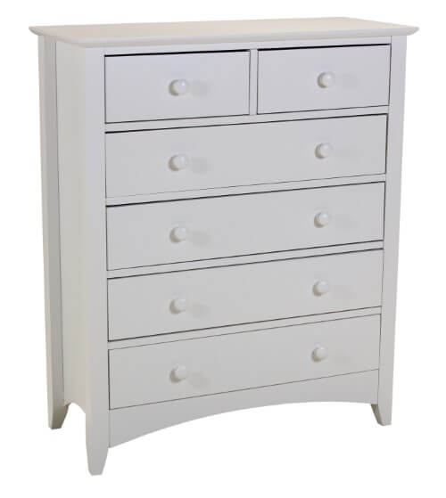Chelsea White Chest 4+2 - InterDesign Boutique - Bedroom Storage